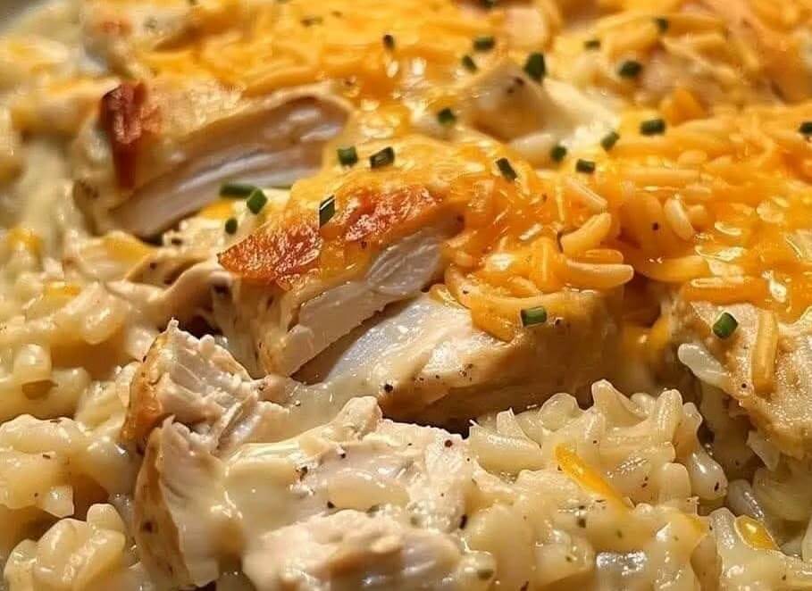 Creamy Chicken & Rice Casserole Delight – Easy Recipes